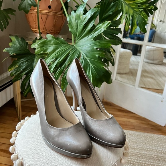 Nine West | Shoes | Nine West Gray Heels | Poshmark